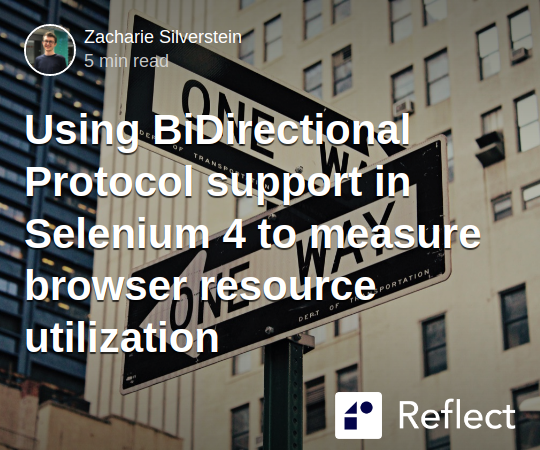 Using Bidirectional Protocol Support In Selenium 4 To Measure Browser 5520