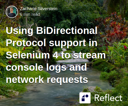 Using Bidirectional Protocol Support In Selenium 4 To Stream Console Logs And Network Requests